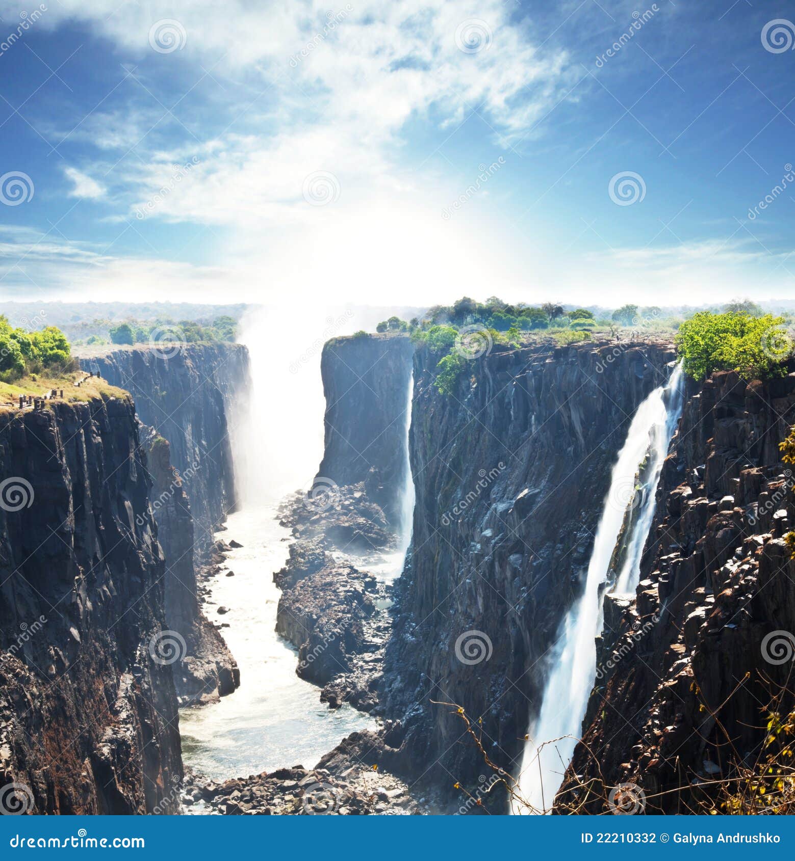 Victoria waterfall stock photo. Image of cascade, vibrant - 22210332