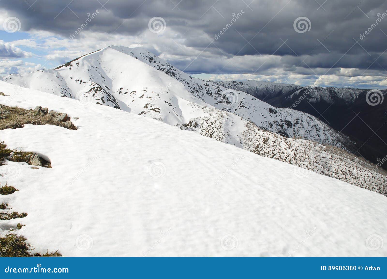 Victorian Alps - Australia stock photo. Image of peak - 89906380