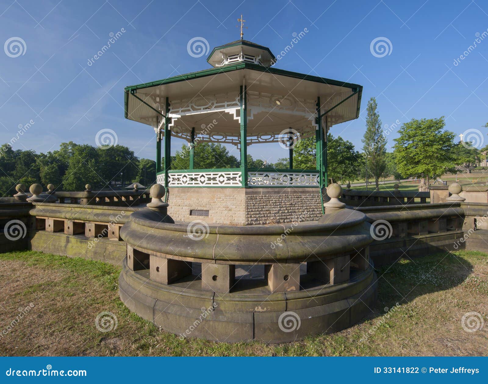 Victorian bandstand stock photo. Image of kirklees, greenhead - 33141822