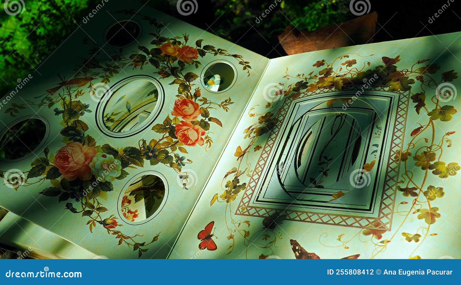 Victorian Book Photo Design Details Stock Photo - Image of design ...