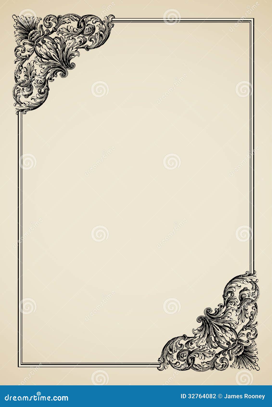 Victorian Border Vector Illustration | CartoonDealer.com #32764082