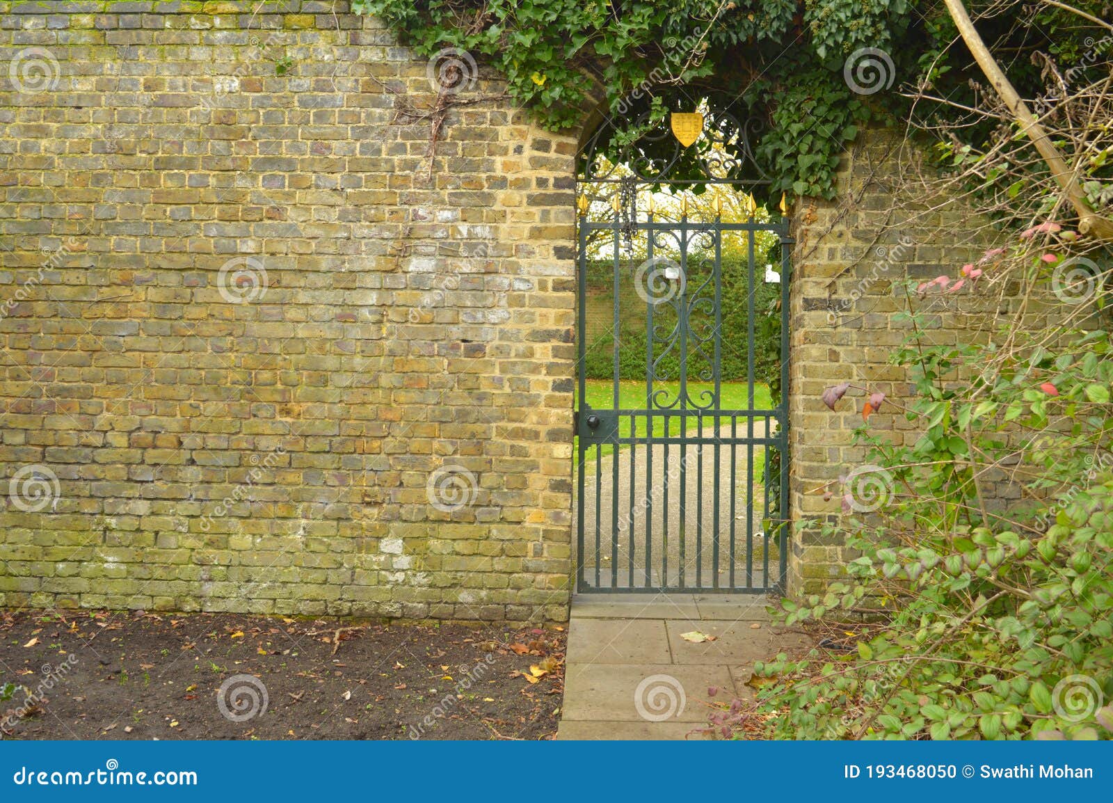 Victorian cast iron gate stock photo. Image of historic - 193468050