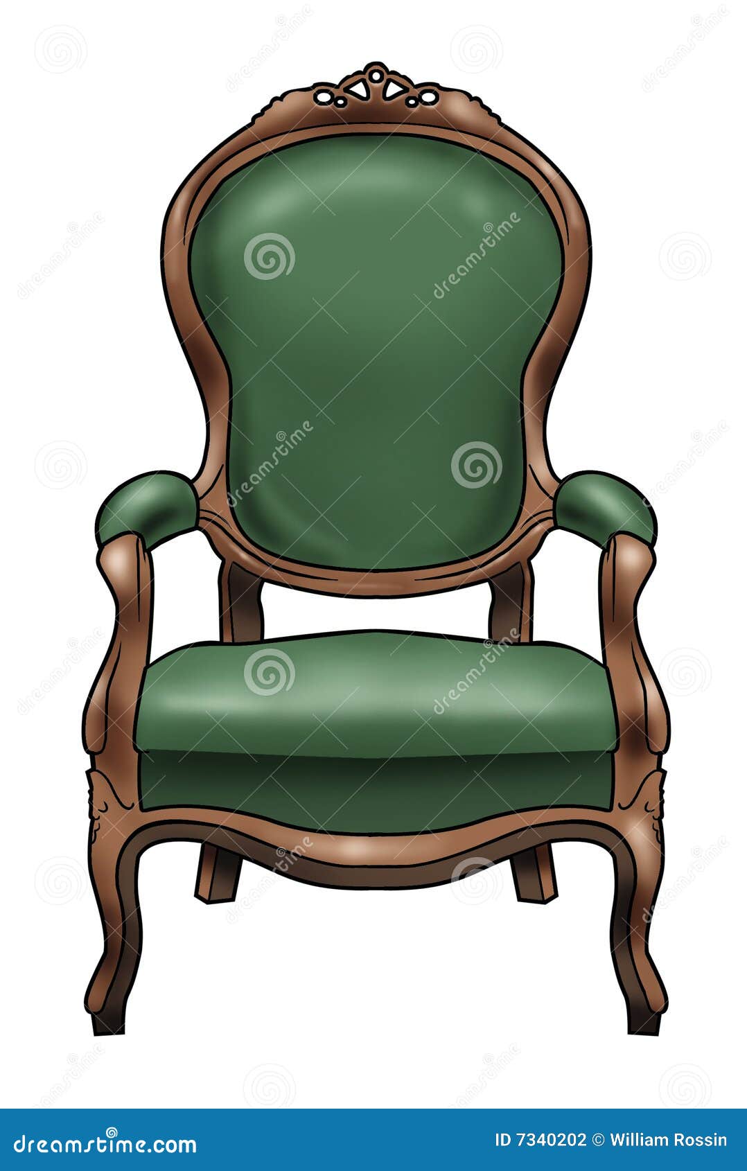 Victorian chair stock illustration. Illustration of fashion - 7340202