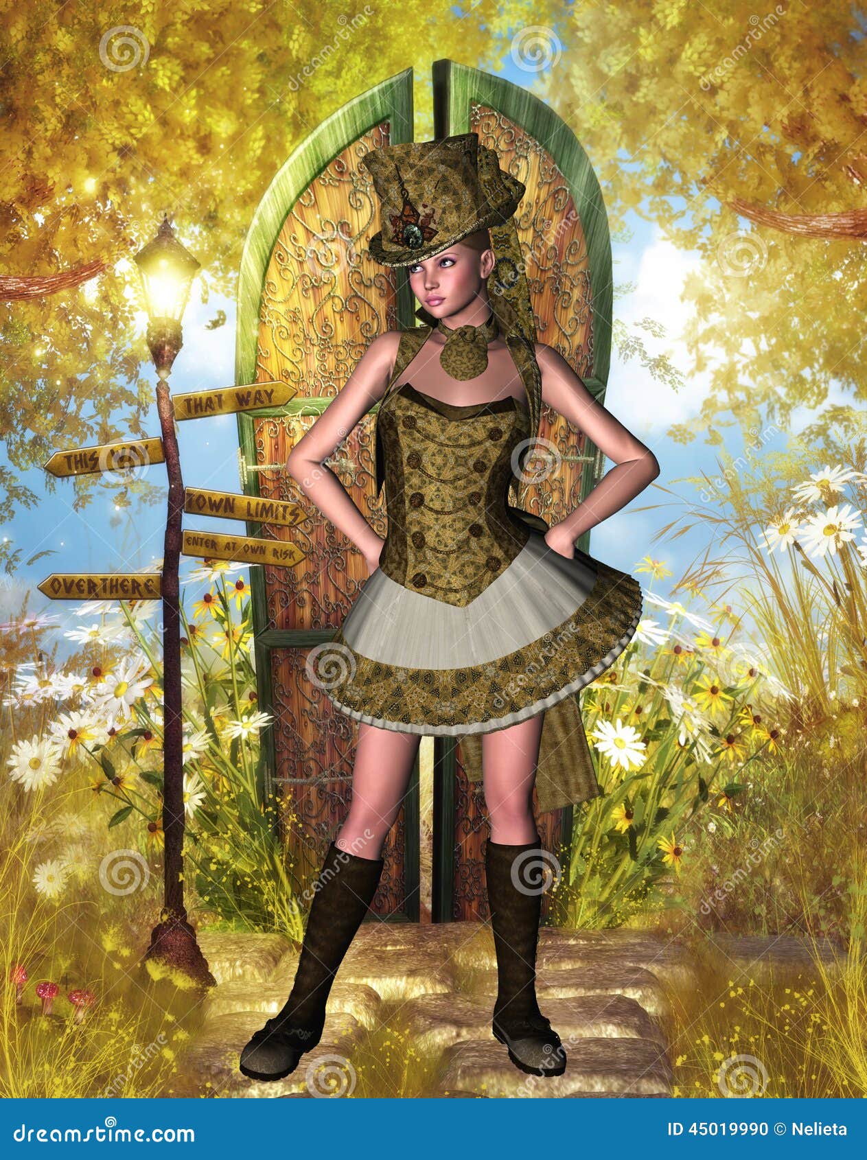 Circus Gate Design On White Background Cartoon Vector | CartoonDealer ...