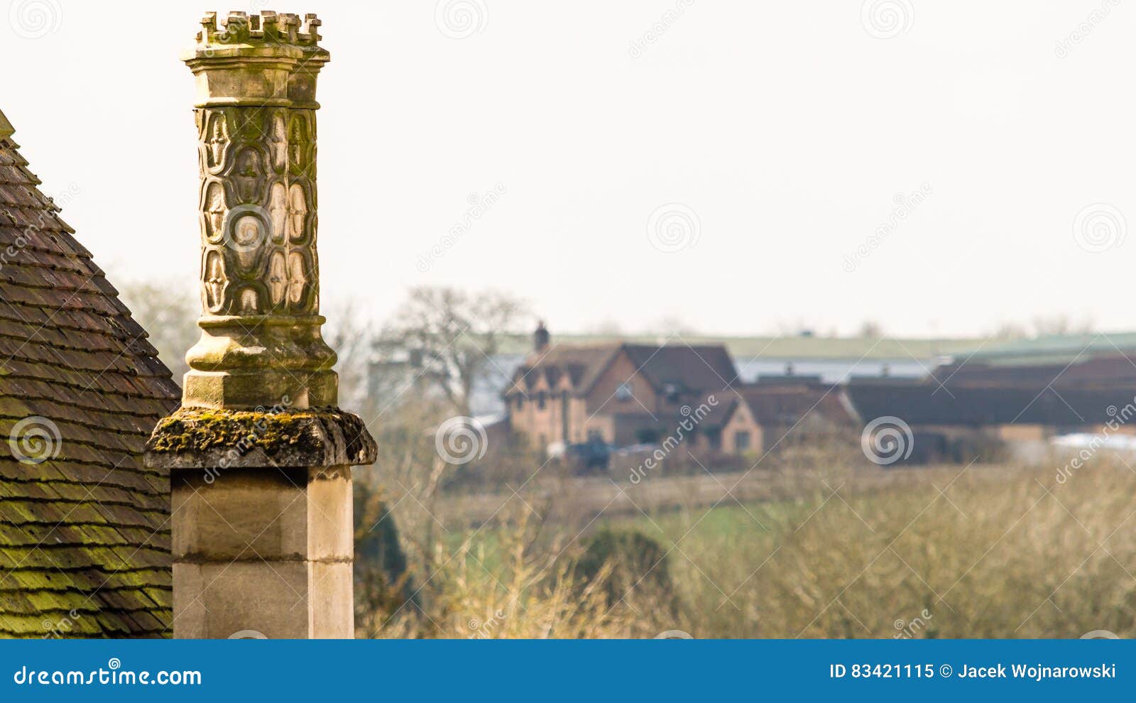Victorian Decorative Chimney Stock Image - Image of vintage, gothic ...