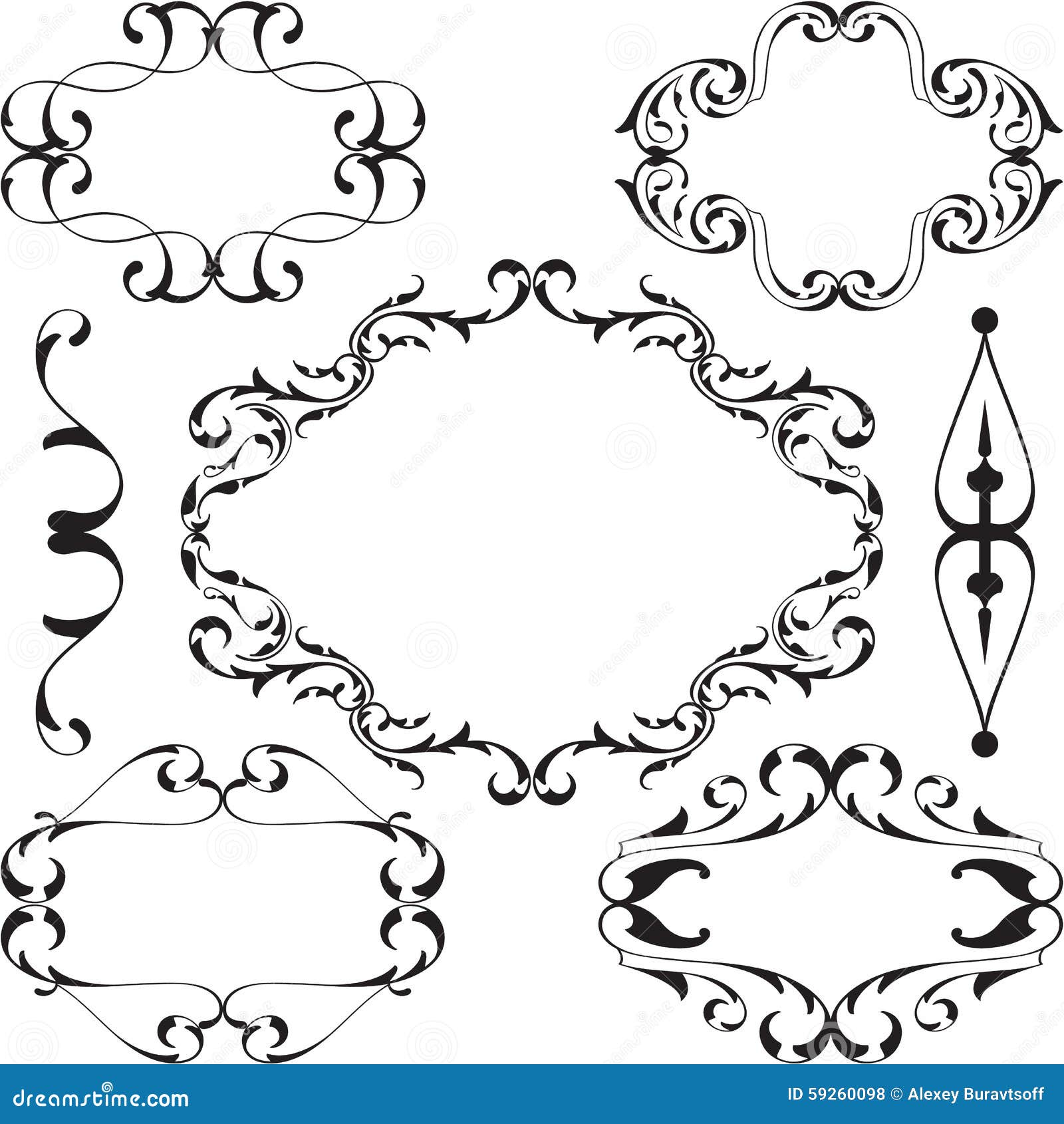 Victorian Era Elements Set Cartoon Vector | CartoonDealer.com #179463667