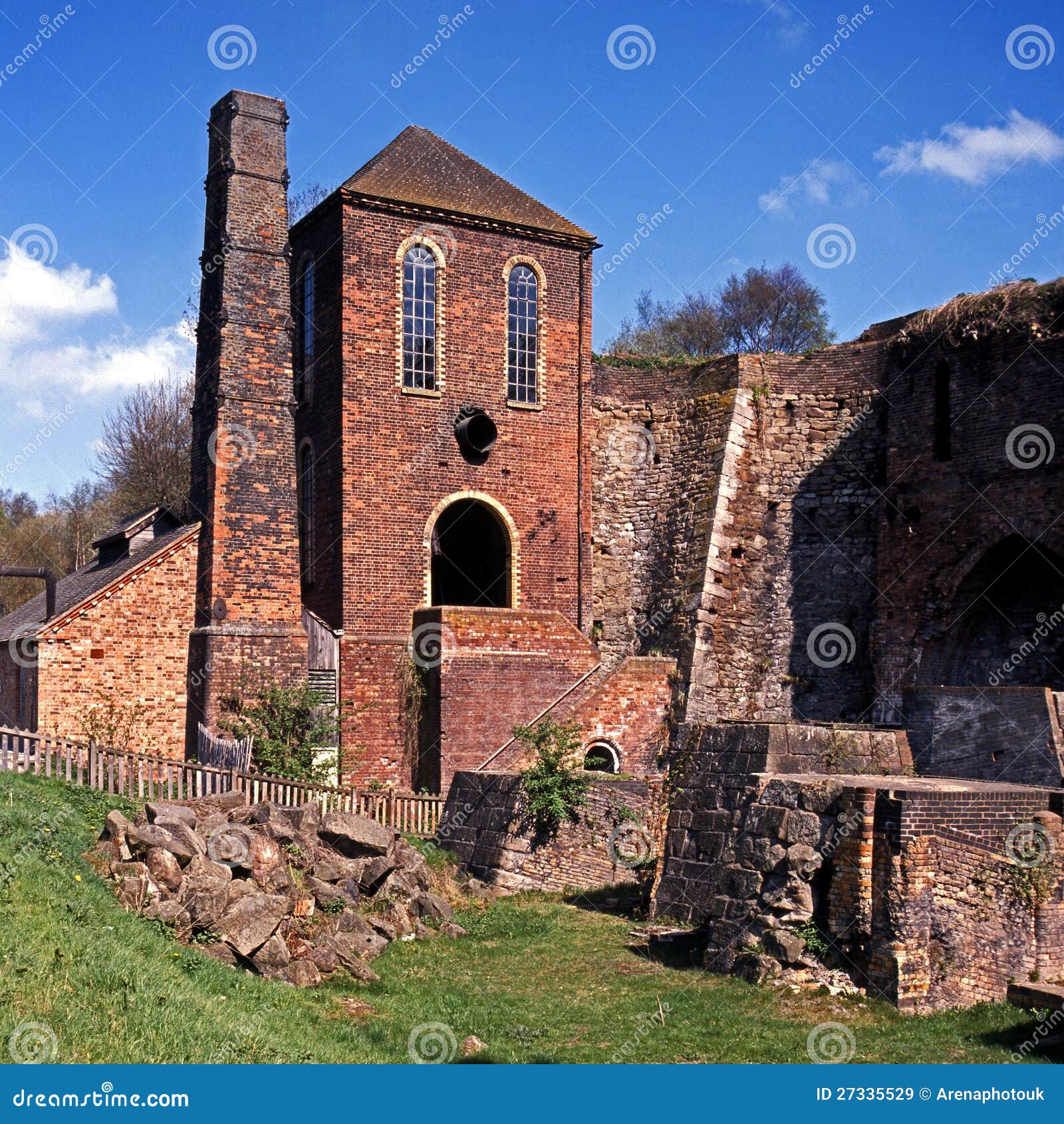Victorian Factory, Coalbrookedale, England. Stock Image - Image of ...