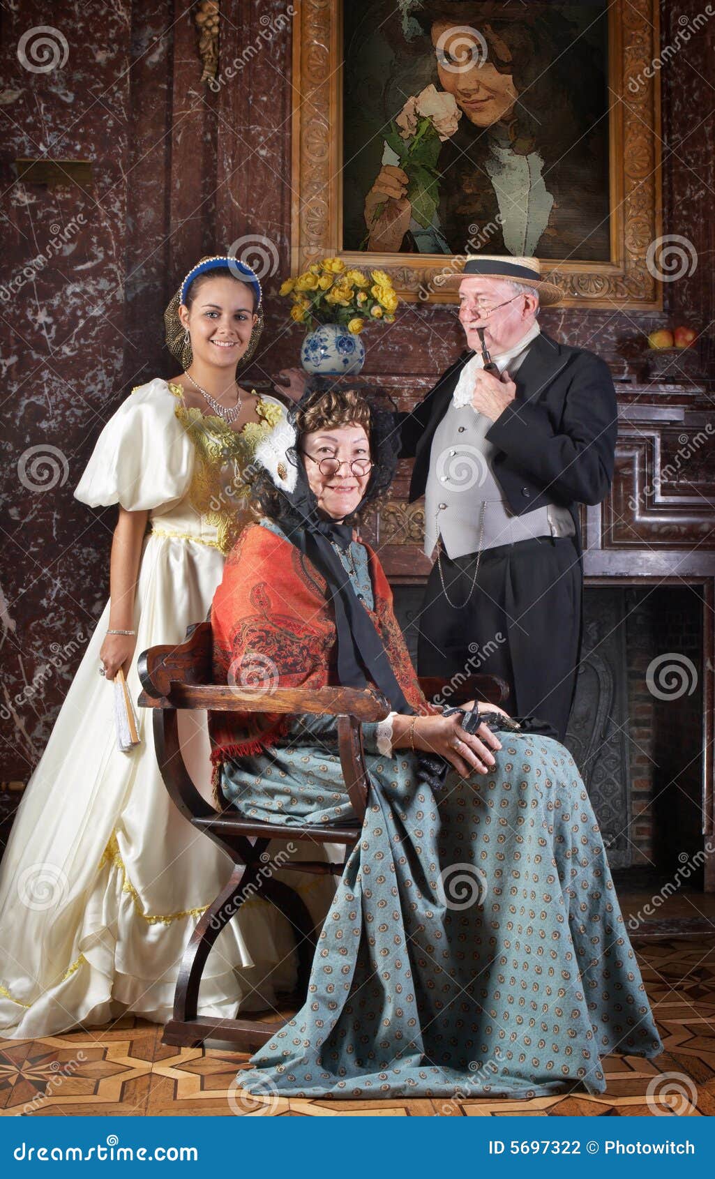Victorian family portrait stock photo. Image of husband - 5697322