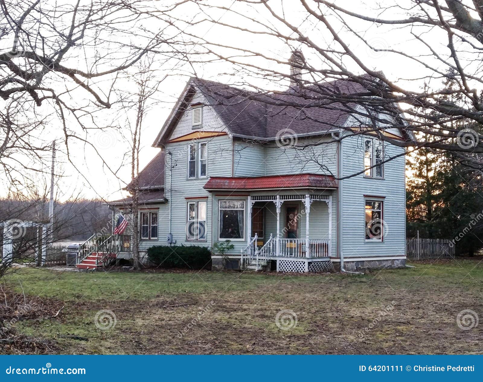 Victorian farm house stock image. Image of winter, house - 64201111