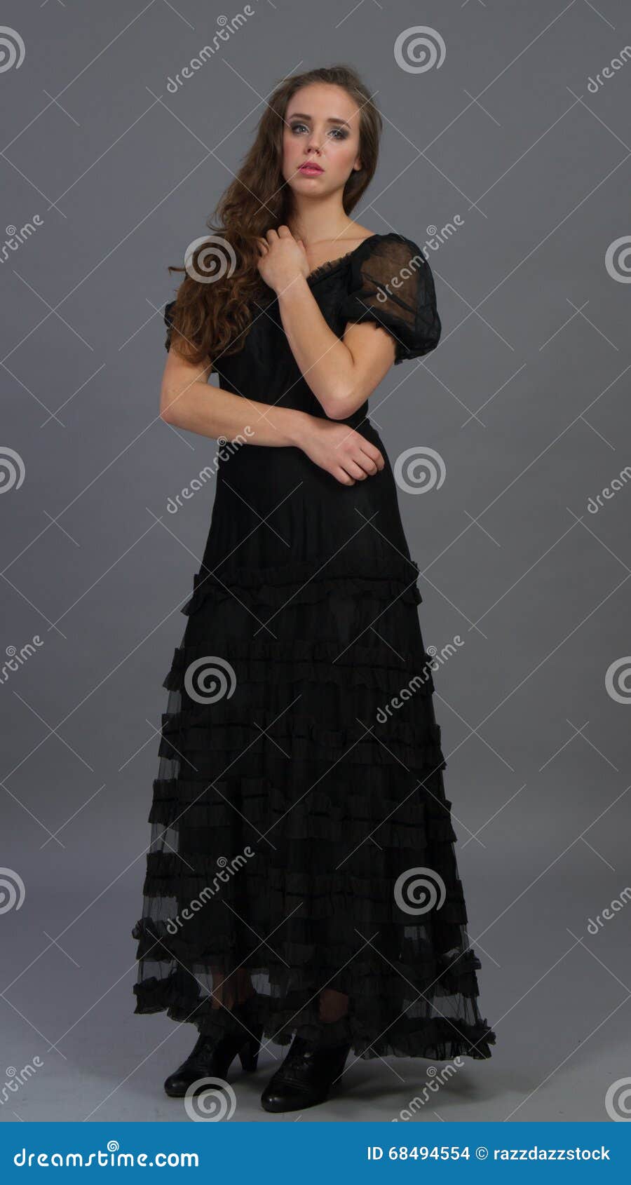Victorian stock photo. Image of high, hair, pretty, elegant - 68494554