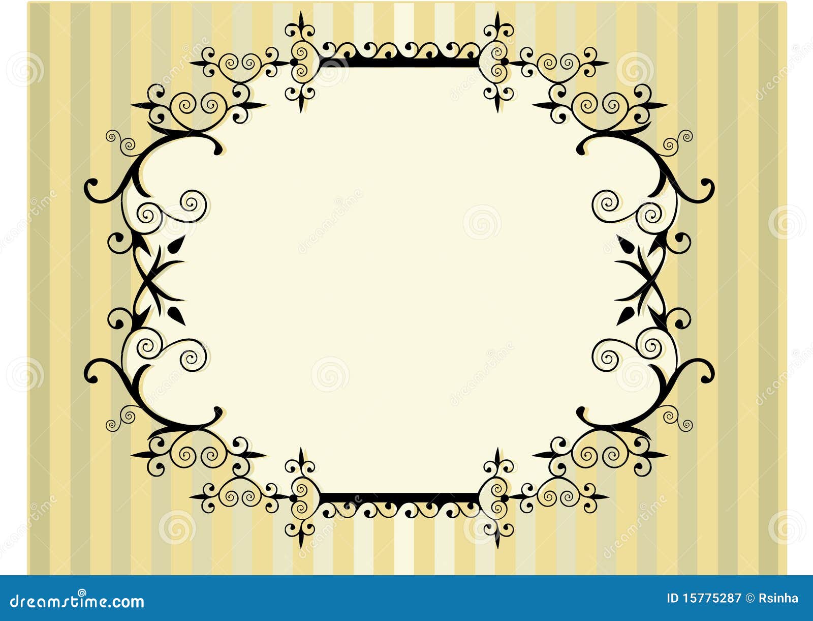 Victorian floral frame stock vector. Illustration of decor - 15775287