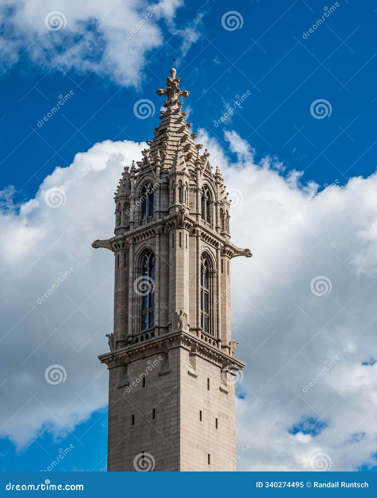 Victorian Gothic Tower of Old Post Office in Buffalo, New York Stock ...