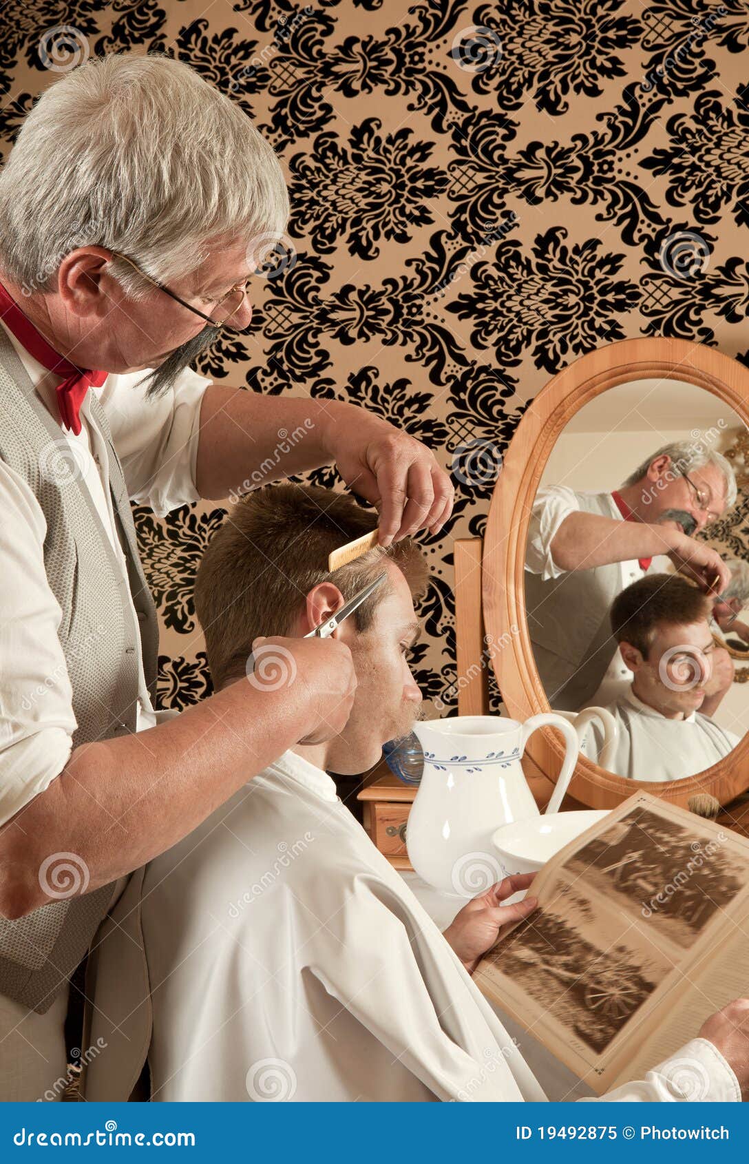 Victorian haircut stock image. Image of hairdresser, style - 19492875