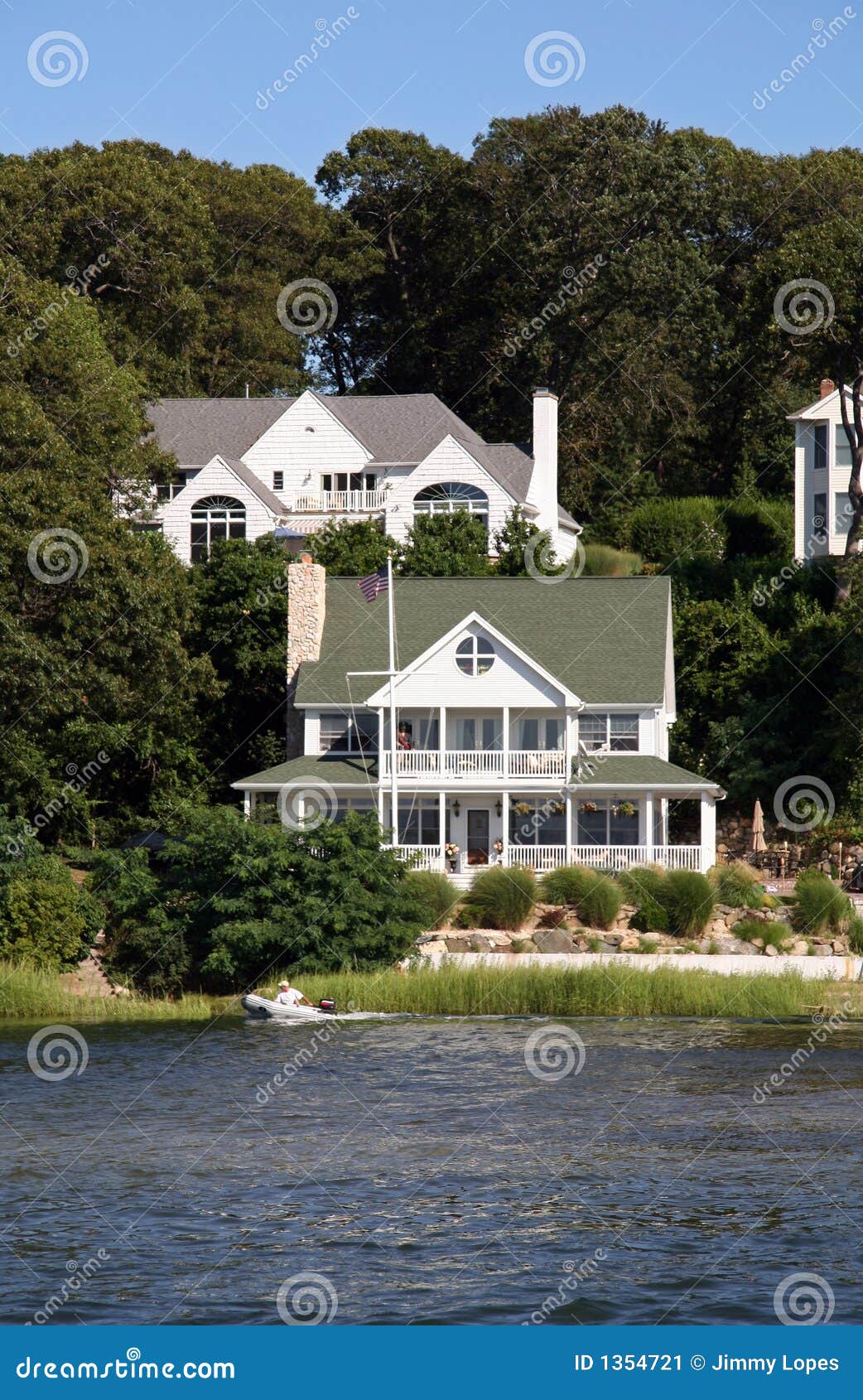 Victorian House by the Lake Stock Image - Image of country, sweet: 1354721