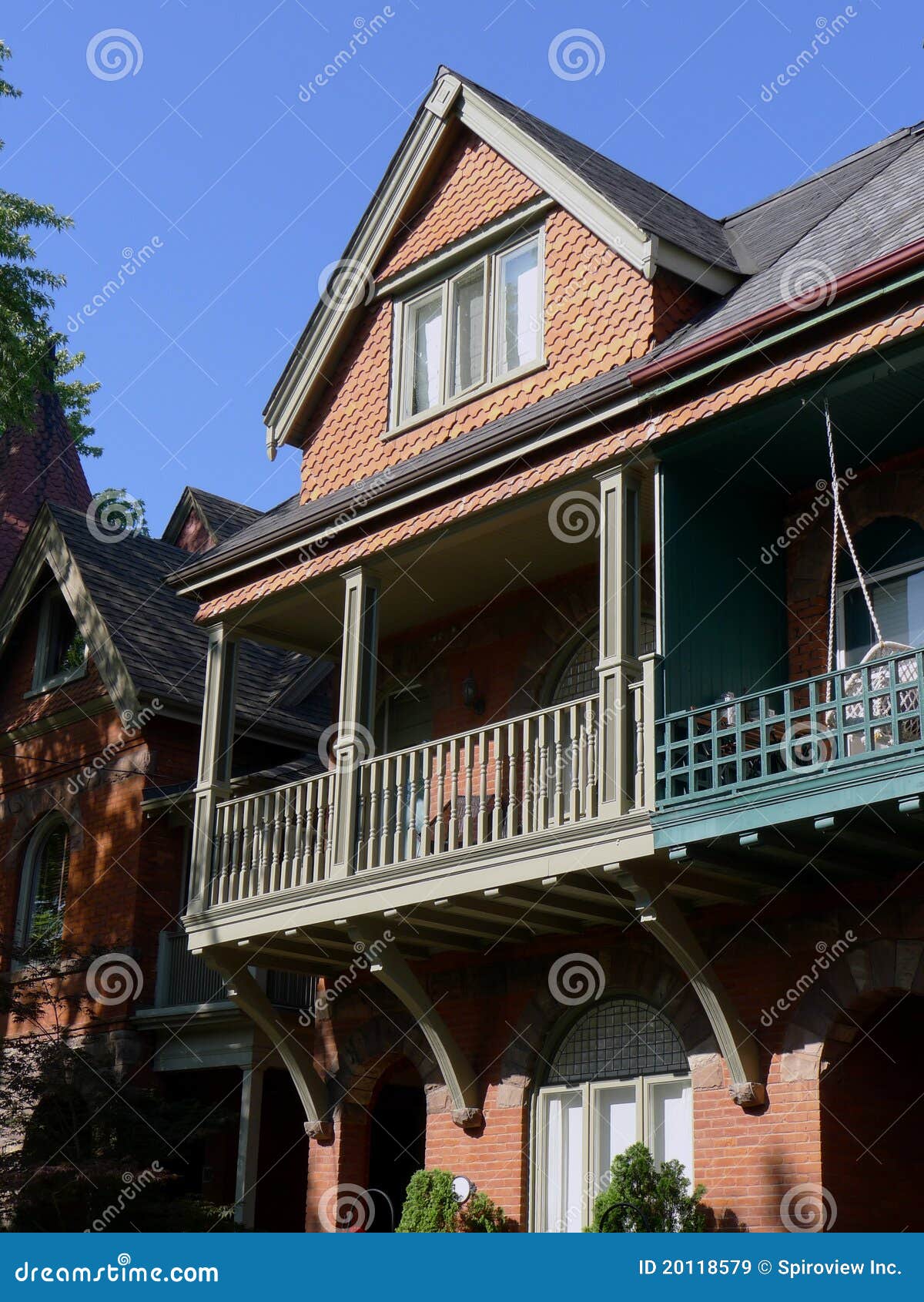 Large Victorian House With Porch