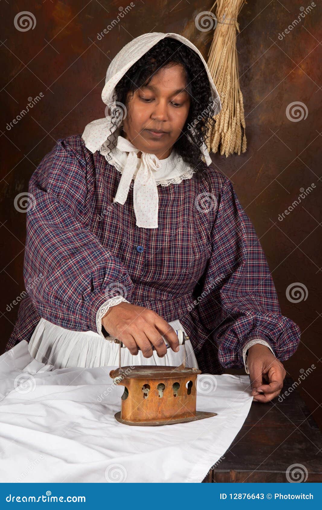 Victorian ironing stock image. Image of household, fashioned - 12876643