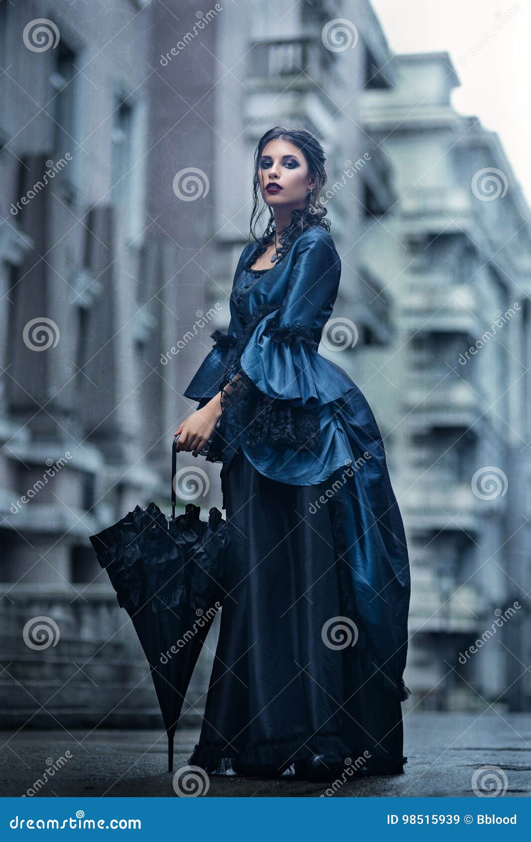 Victorian Lady In Period Costume Illustration | CartoonDealer.com ...