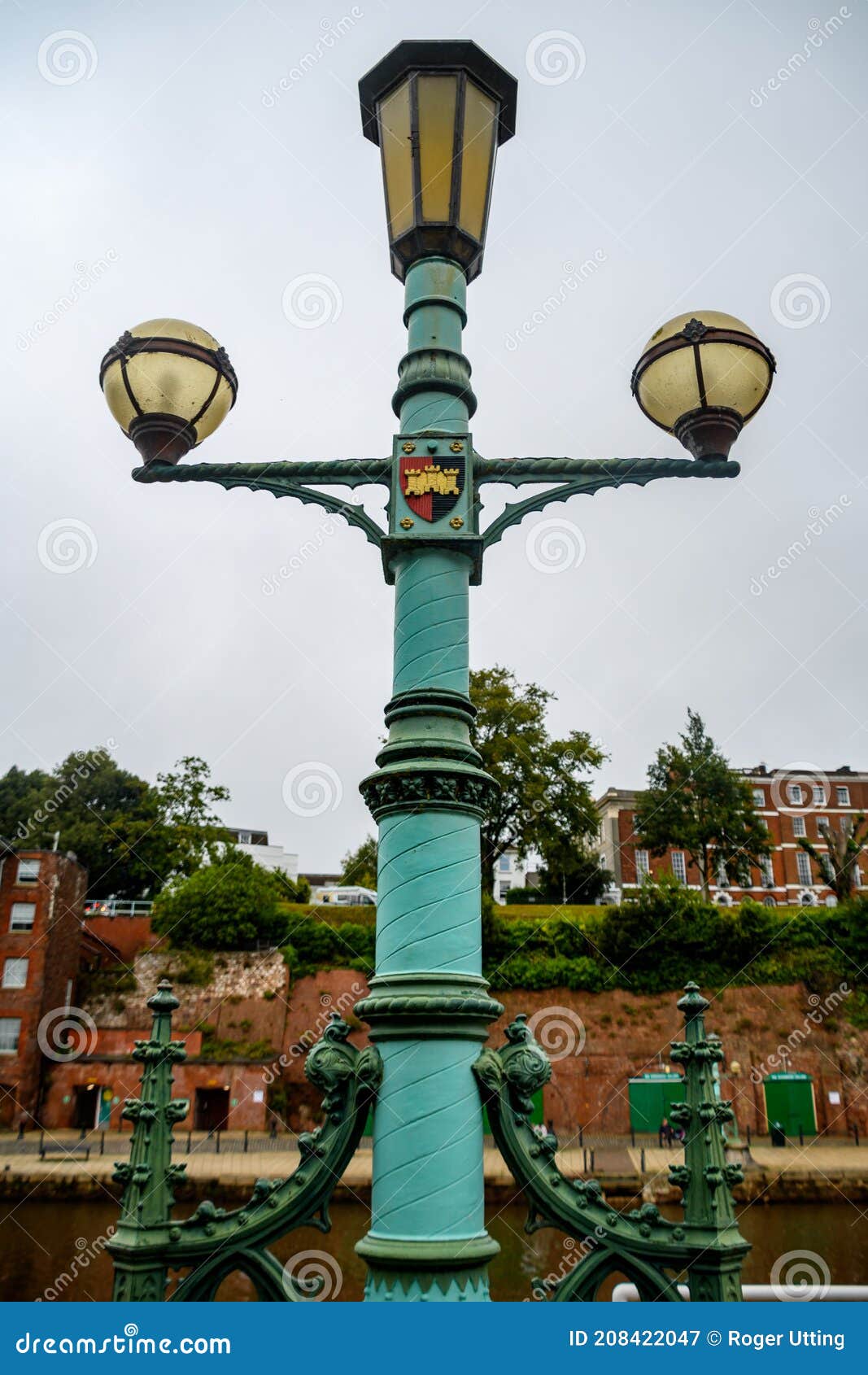 A Victorian lamp post stock image. Image of devon, england - 208422047