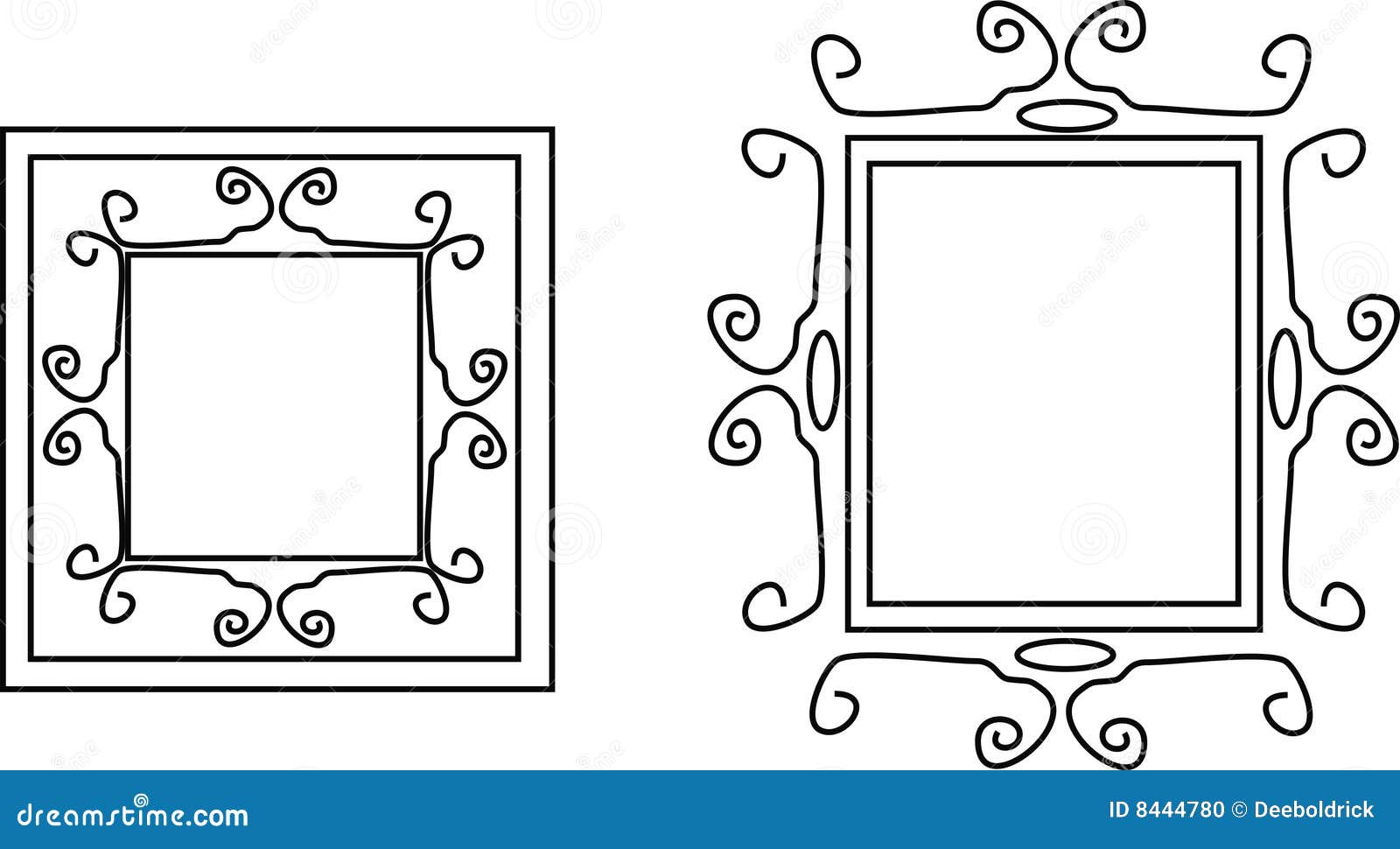 Victorian Line-work Border Royalty-Free Illustration | CartoonDealer ...