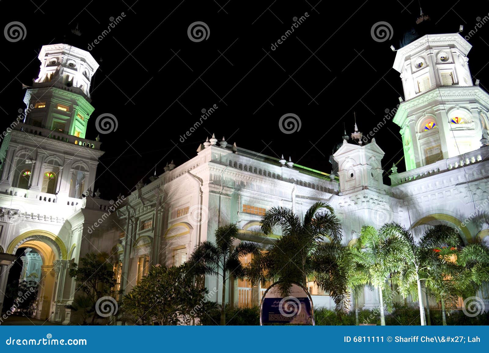 Victorian Mosque at Night stock image. Image of victorian - 6811111
