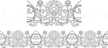 Victorian Outline Border stock vector. Illustration of matching - 16247788