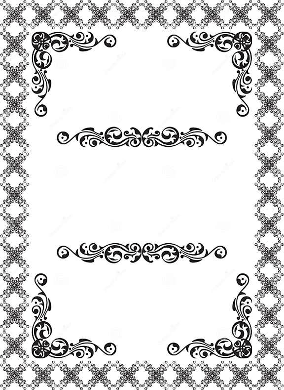 Victorian page stock vector. Illustration of antique - 25582057
