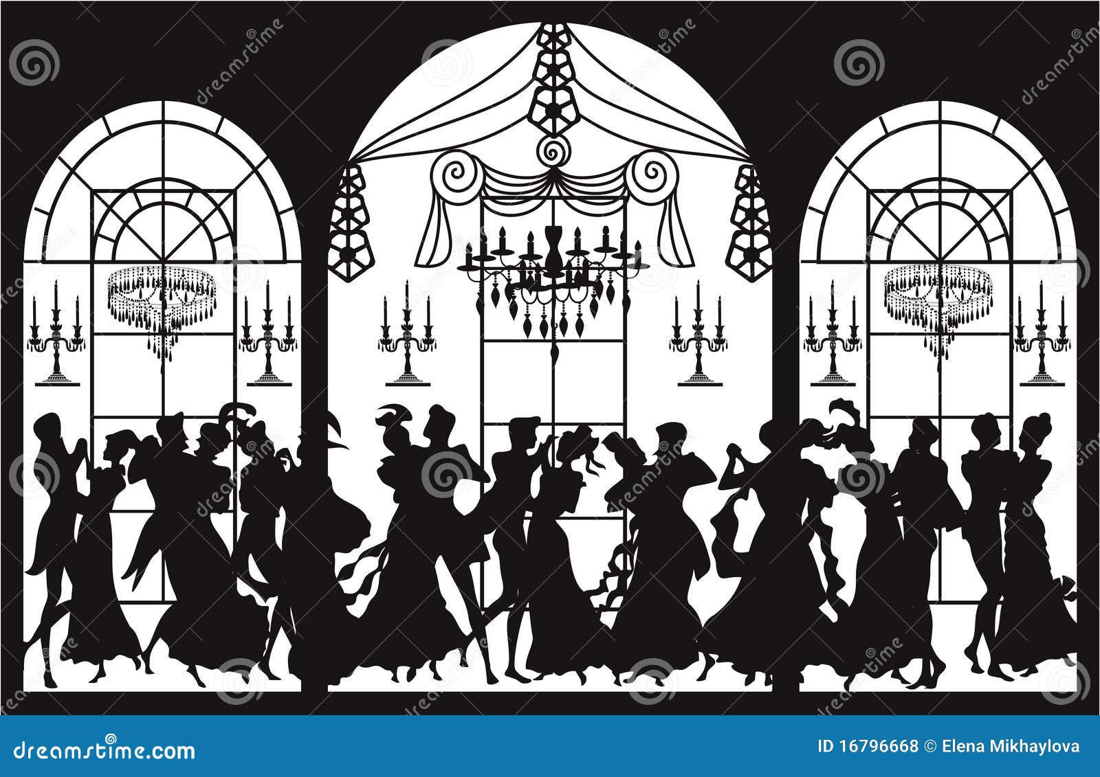 Victorian party stock vector. Illustration of graphic - 16796668