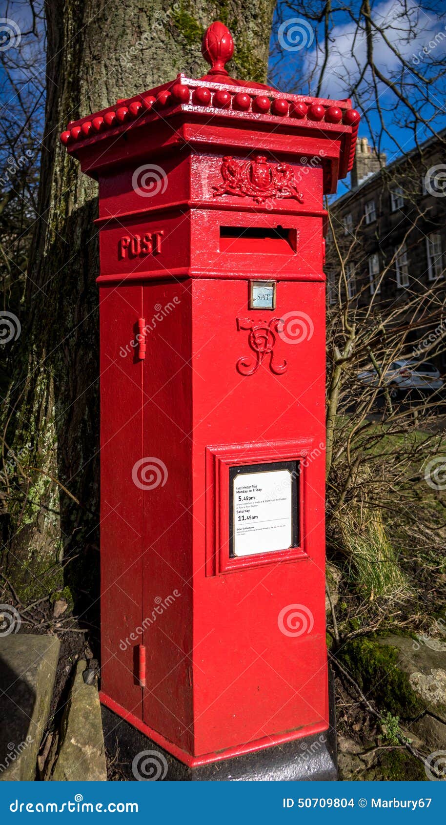 Victorian Pillar Box stock photo. Image of english, heritage - 50709804