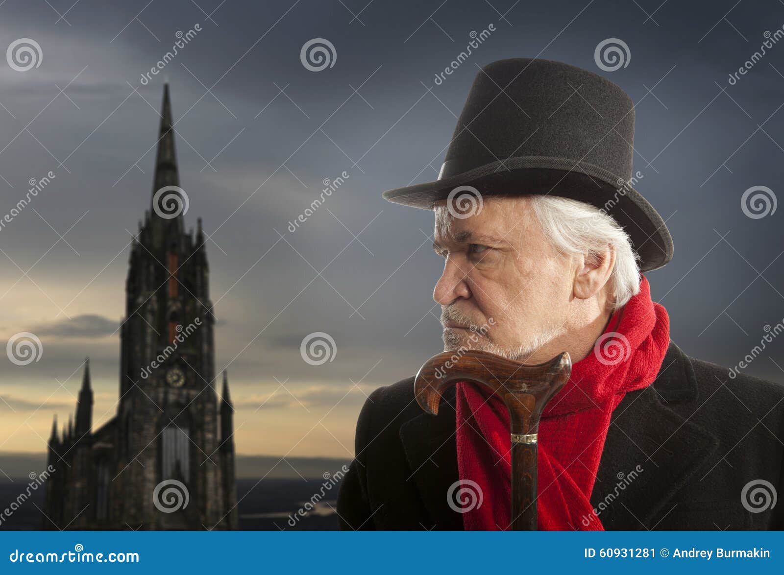 Victorian Portrait Senior Man Stock Image - Image of portrait, leisure ...