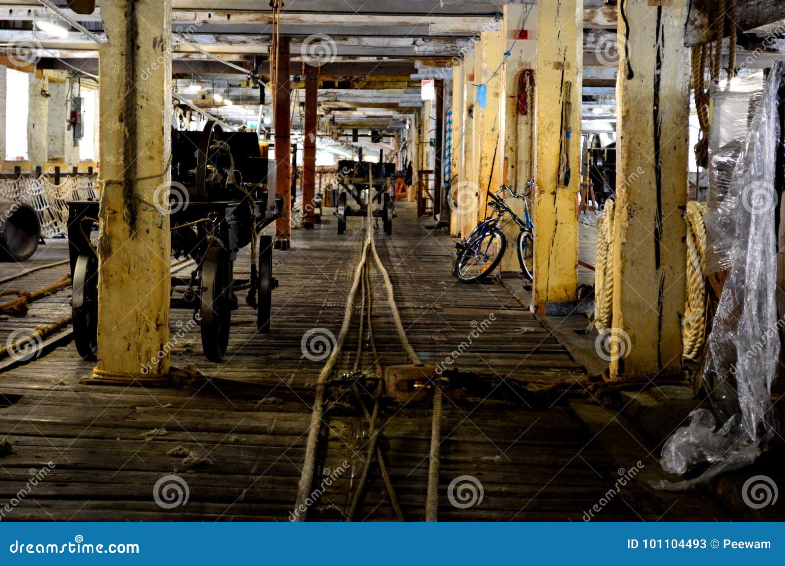 Inside the Victorian Ropery Factory, Chatham Historic Dockyard UK ...