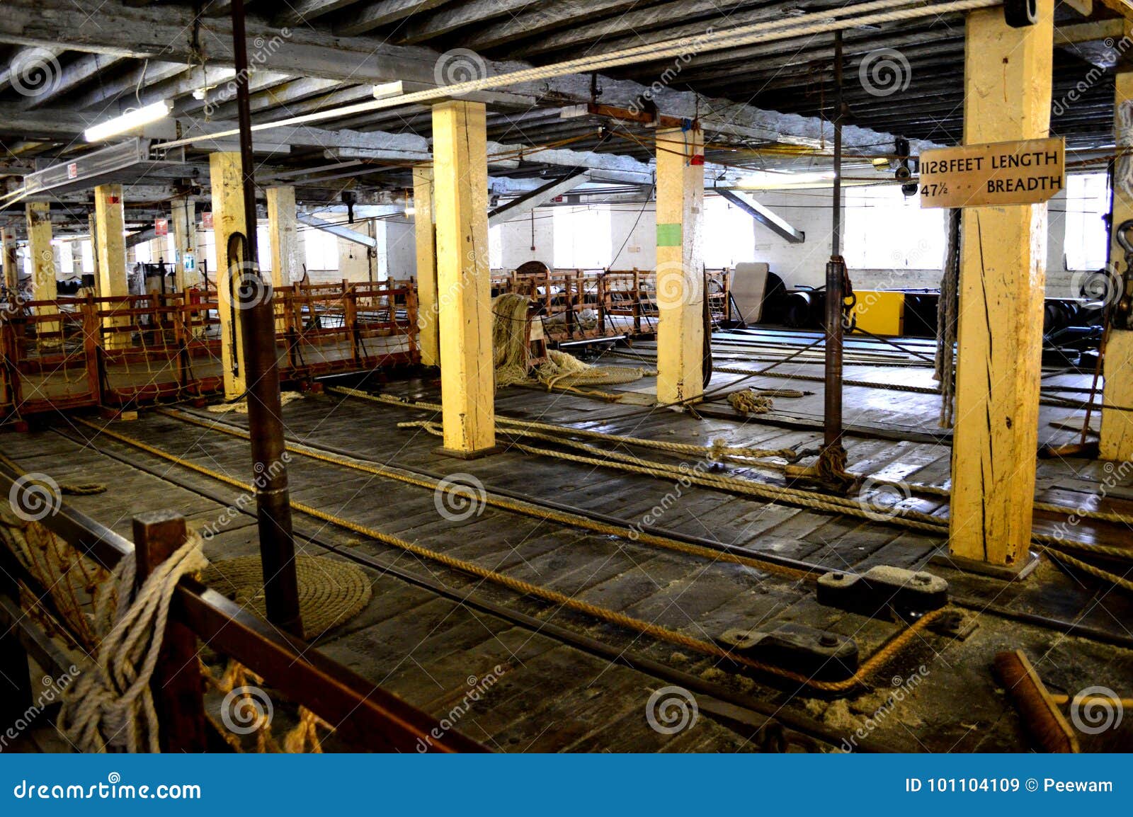 Victorian Ropery at Chatham Historic Dockyard, Kent, UK Stock Image ...