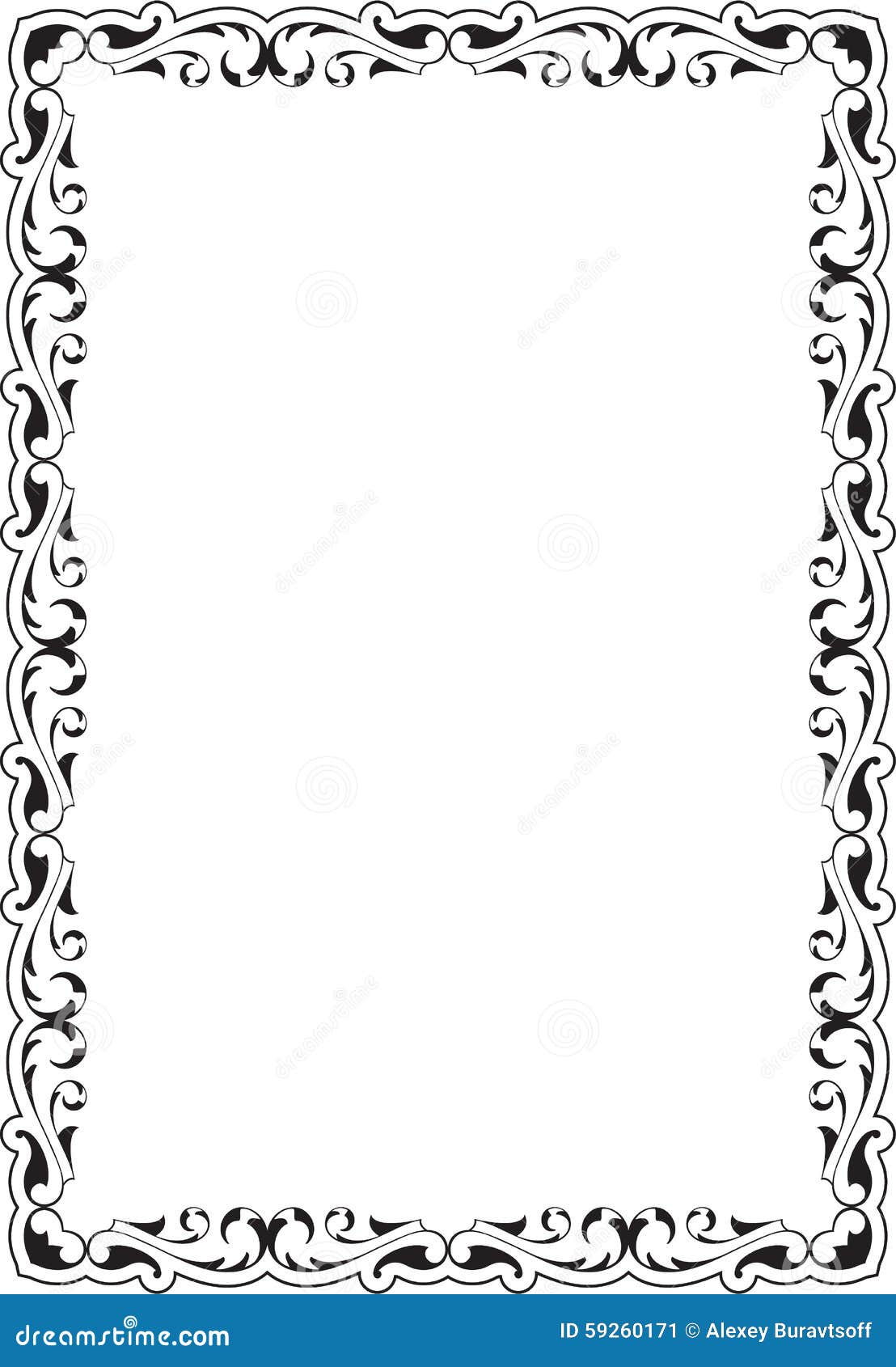 Victorian Scroll Border