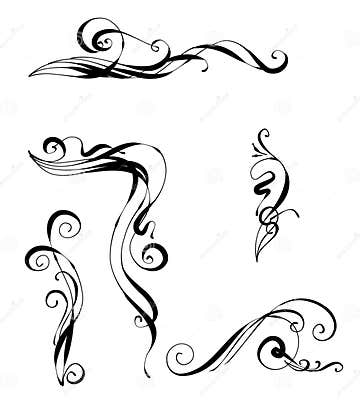 Victorian scrolls stock illustration. Illustration of frame - 3610265