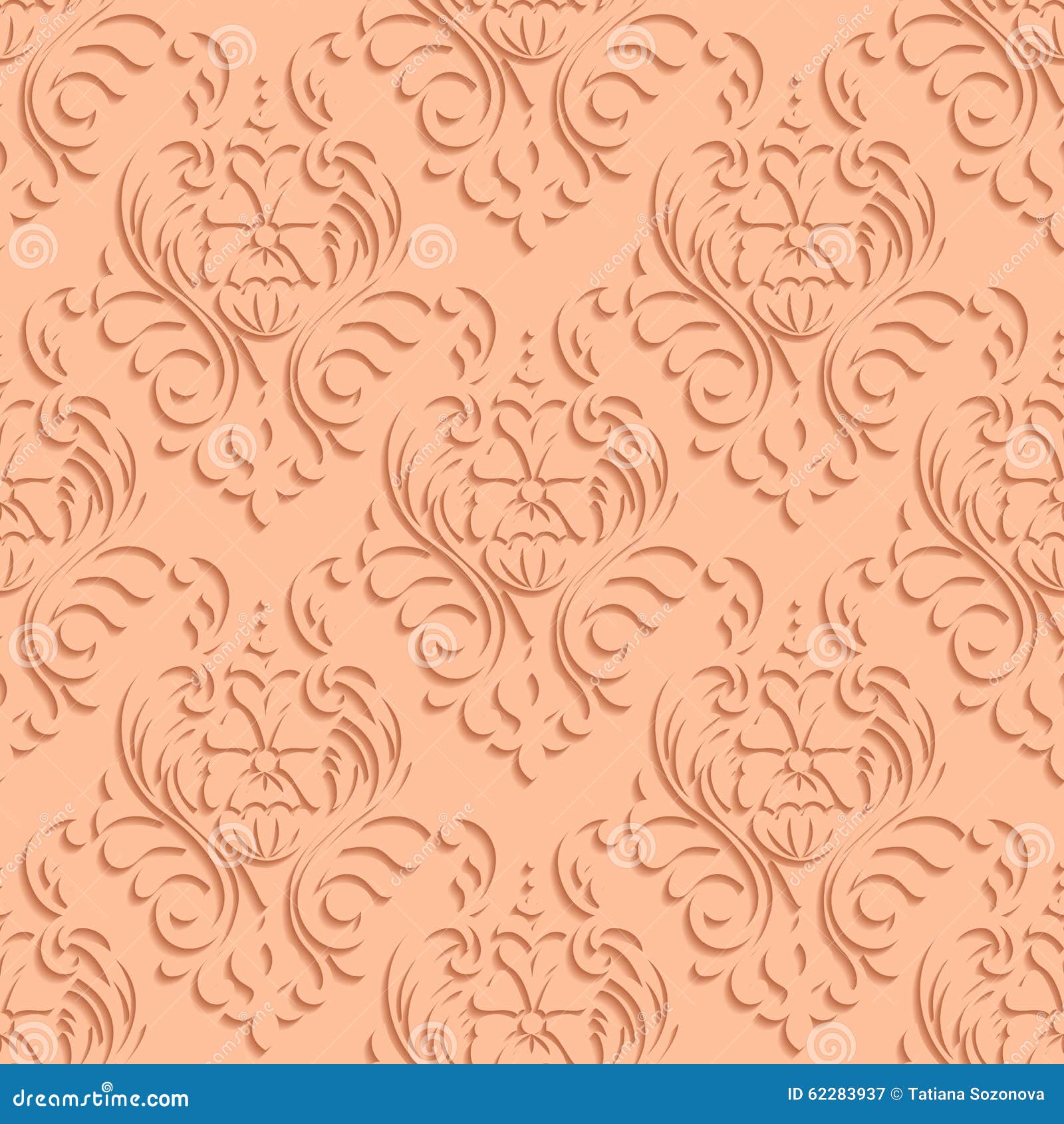 Victorian seamless pattern stock vector. Illustration of leaf - 62283937