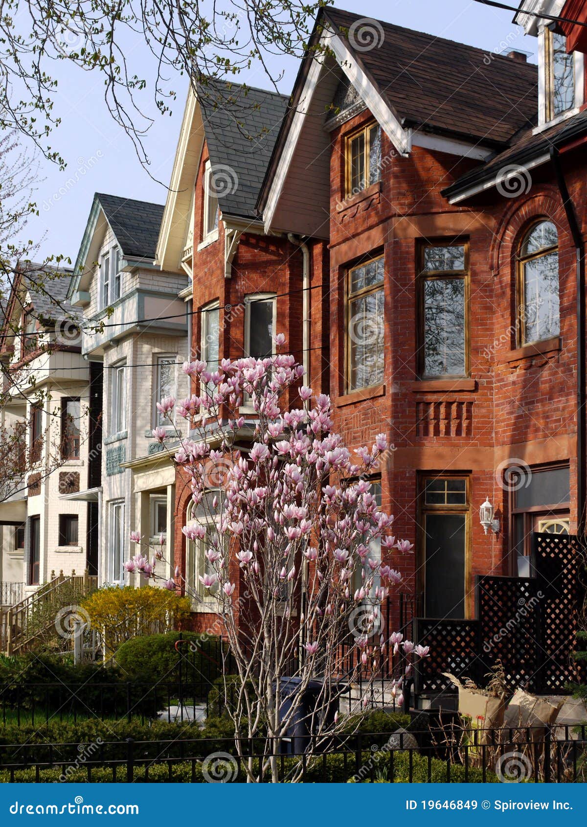 Victorian style houses stock image. Image of flower, beautiful - 19646849