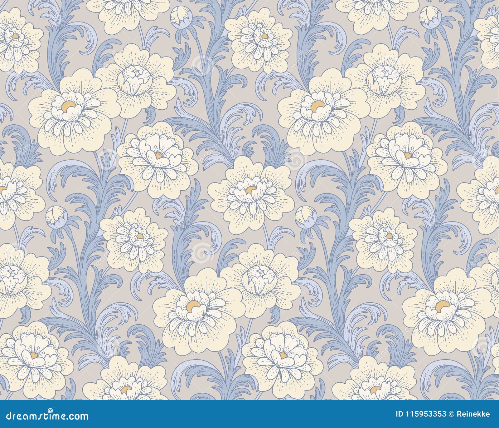 Victorian style pattern stock vector. Illustration of ornamental ...