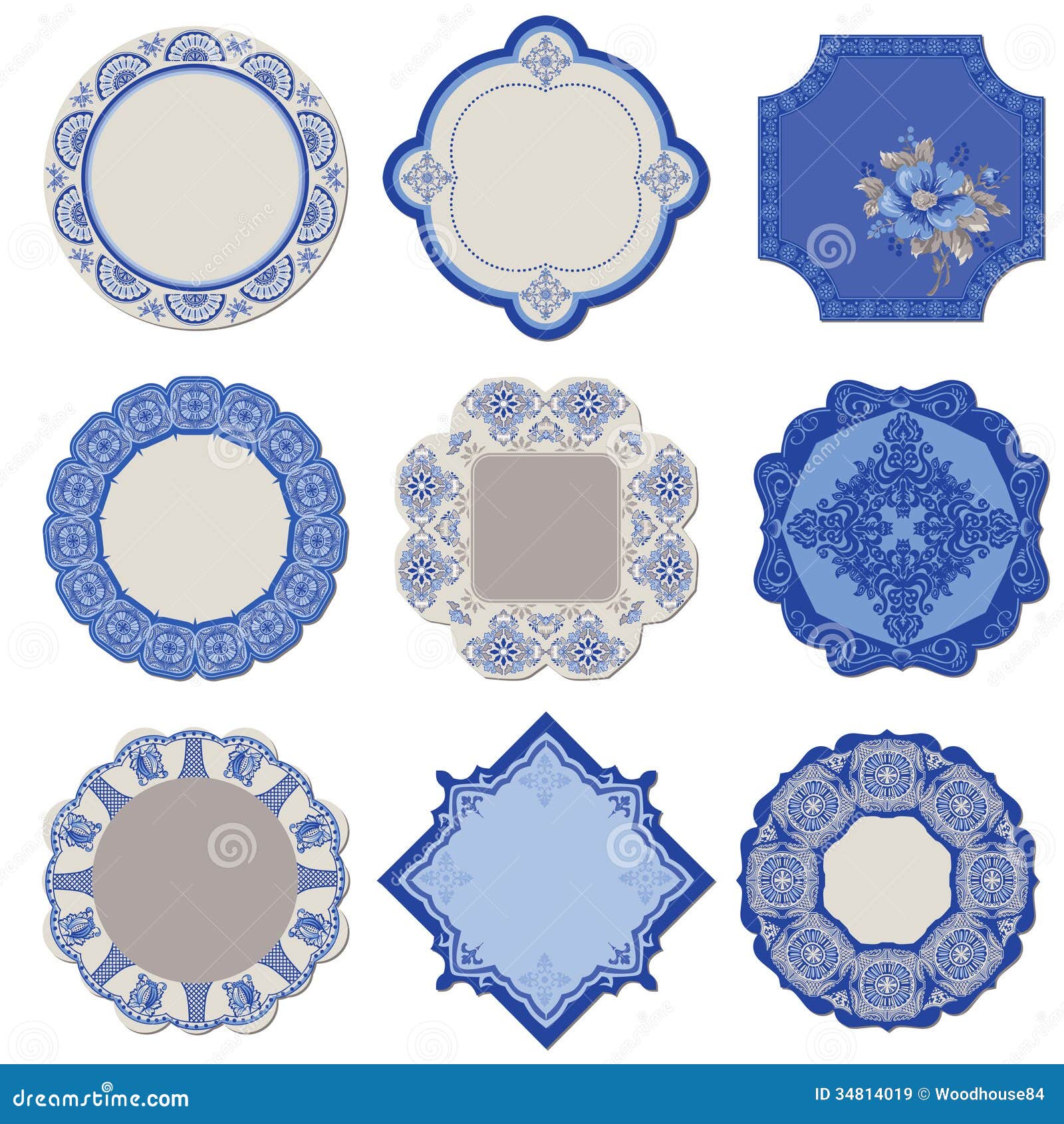 Victorian Tags and Frames stock vector. Illustration of copybook - 34814019