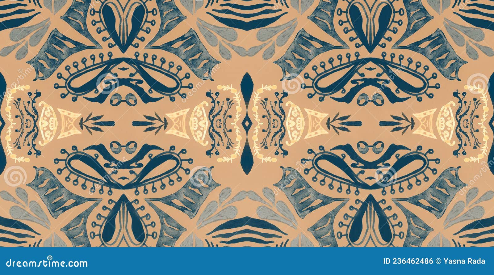 Victorian Tile Pattern. Retro Baroque Texture. Classic Rococo Design ...