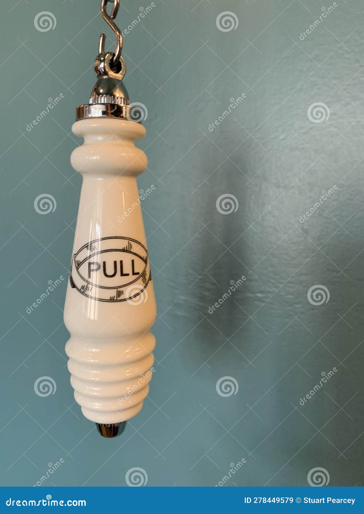 Victorian Toilet Flush with Pull Instruction Stock Image - Image of ...