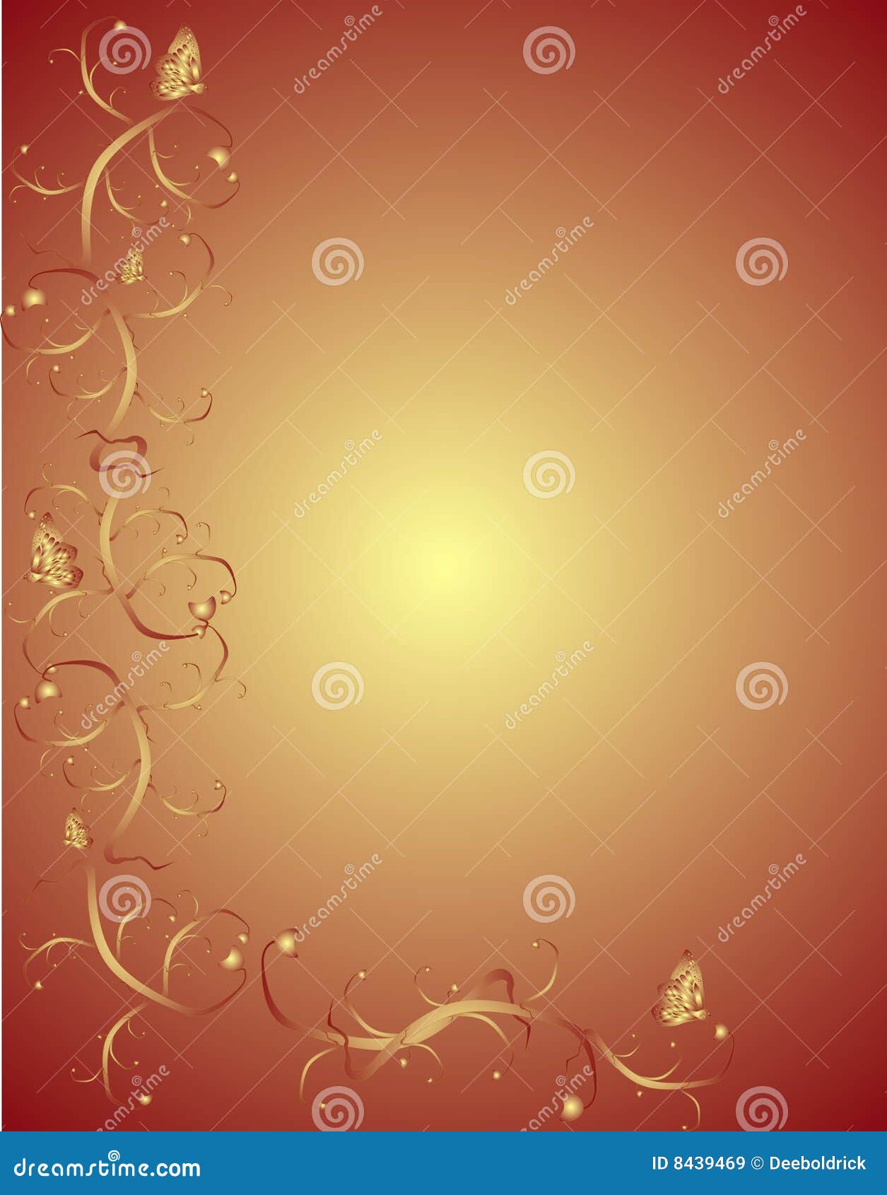 Victorian Vines and Butterflies Stock Vector - Illustration of ...