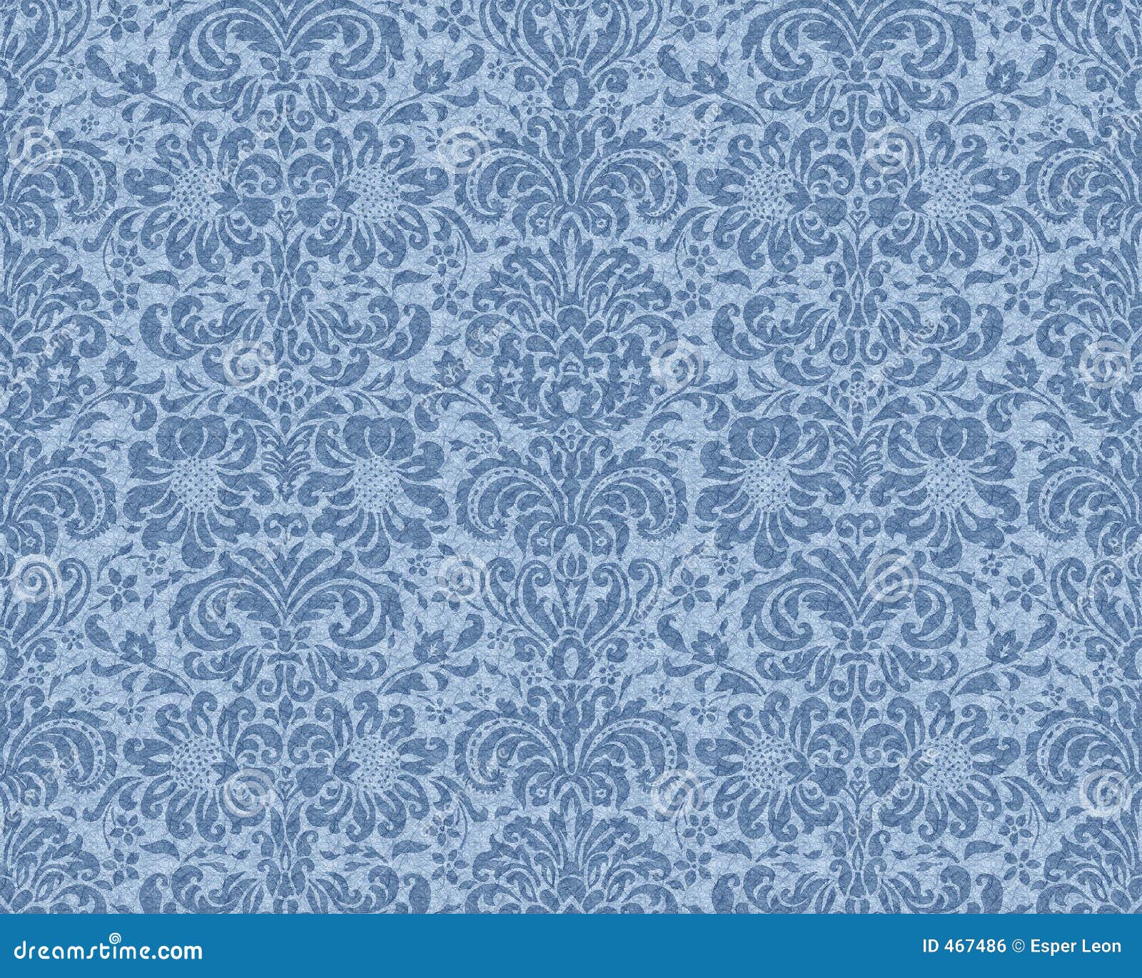 Blue Victorian Wallpaper