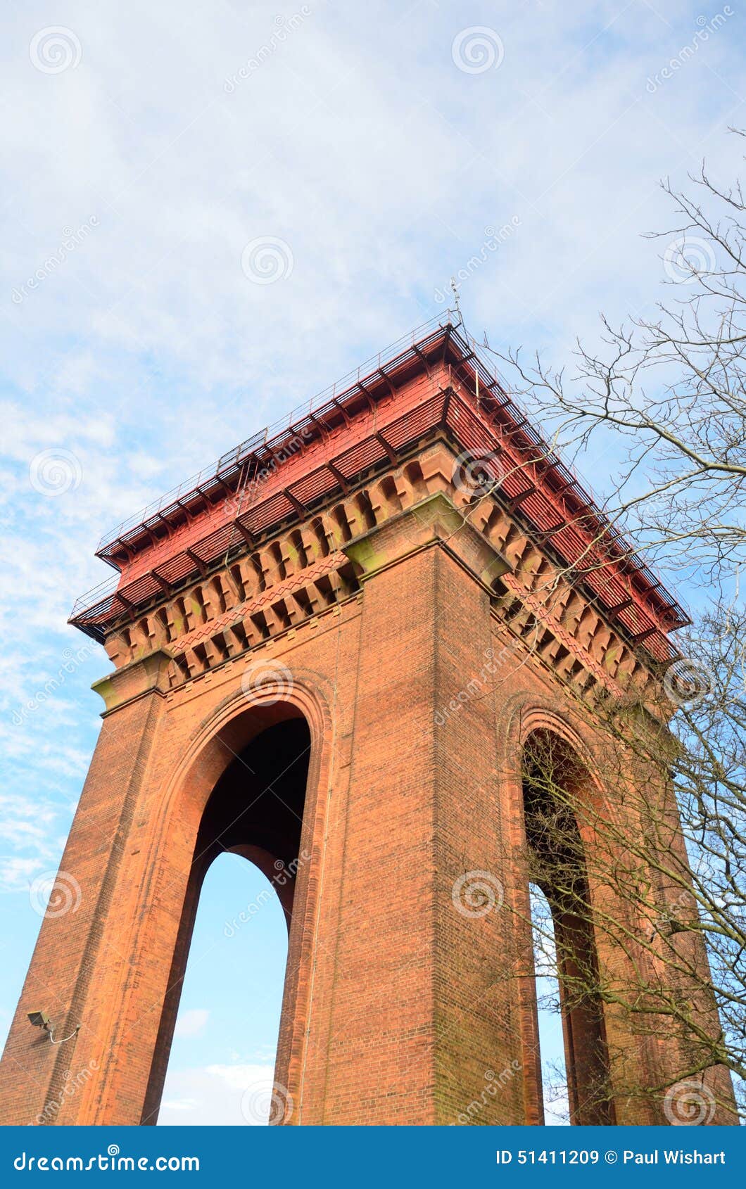 Victorian Water Tower from Base Stock Image - Image of colchester, tall ...