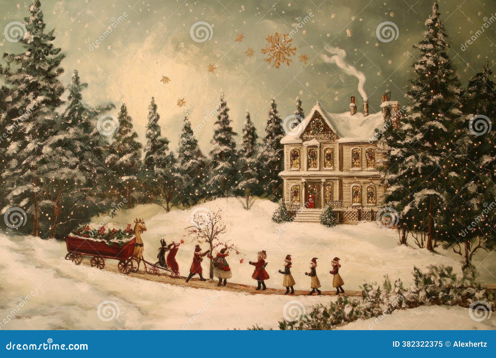 Victorian Winter House Stock Image | CartoonDealer.com #11928517