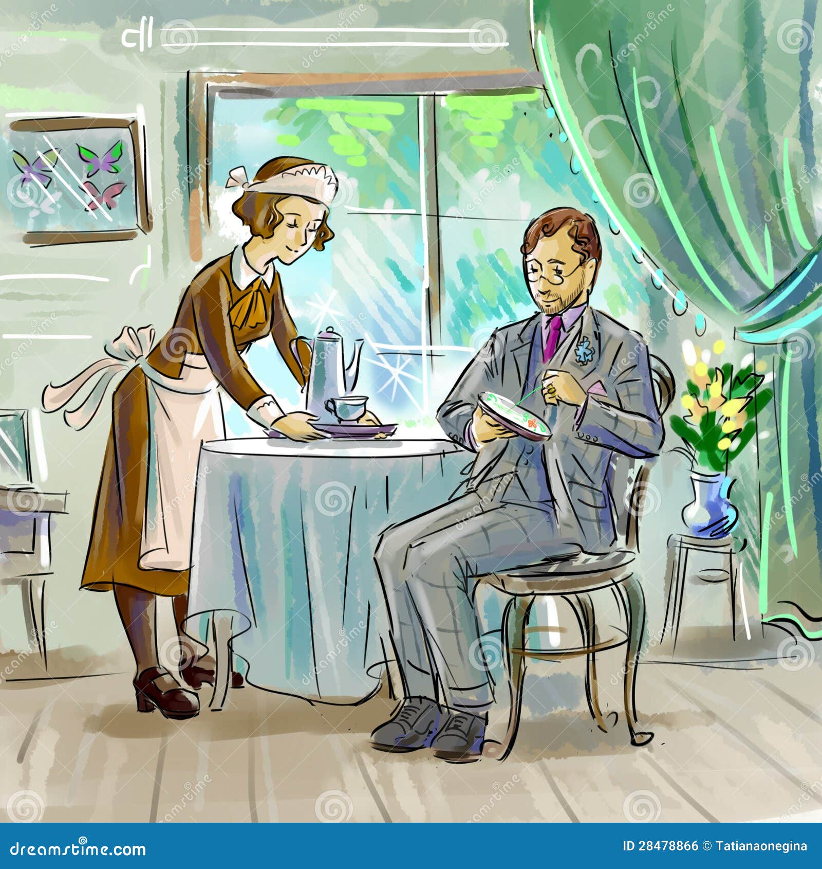 Victorians stock illustration. Illustration of people - 28478866