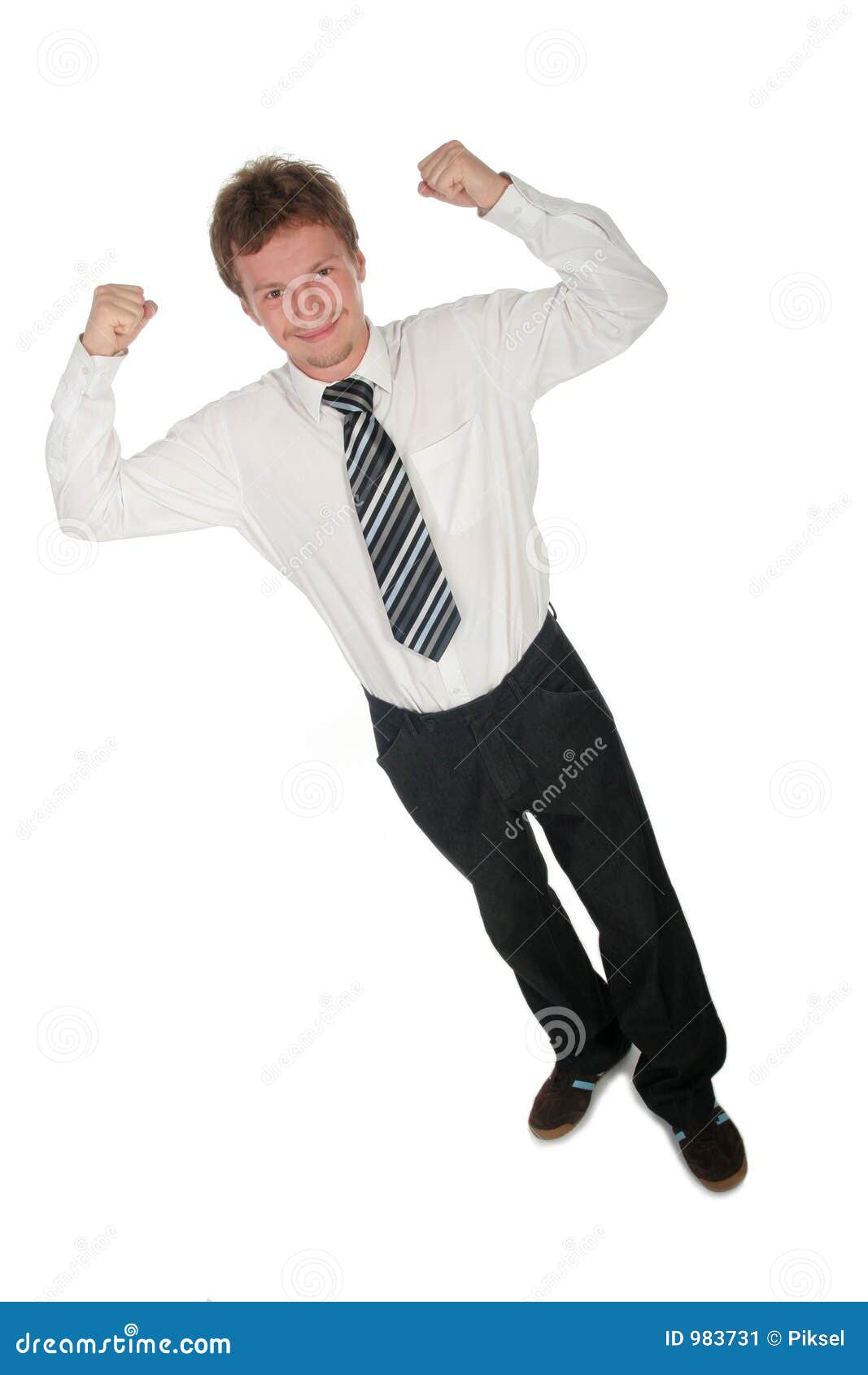 Victorious Businessman stock image. Image of business, successful - 983731