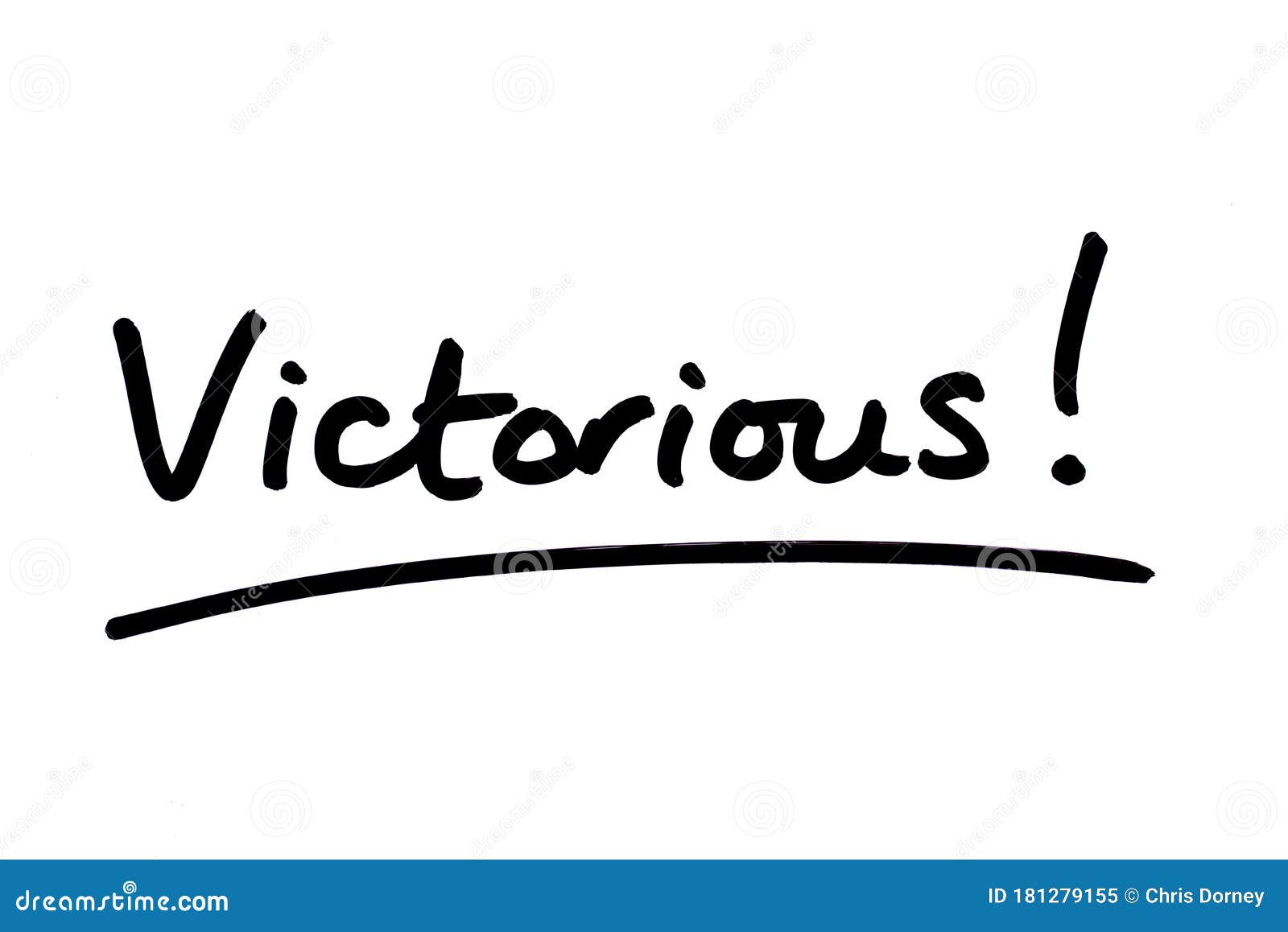 Victorious stock illustration. Illustration of background - 181279155