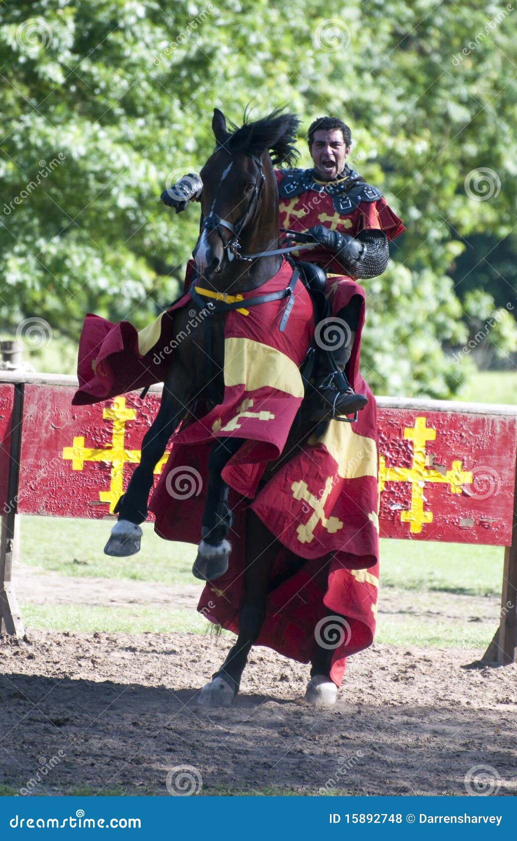 Victorious Knight on Horseback at Warwick Castle Editorial Stock Photo ...