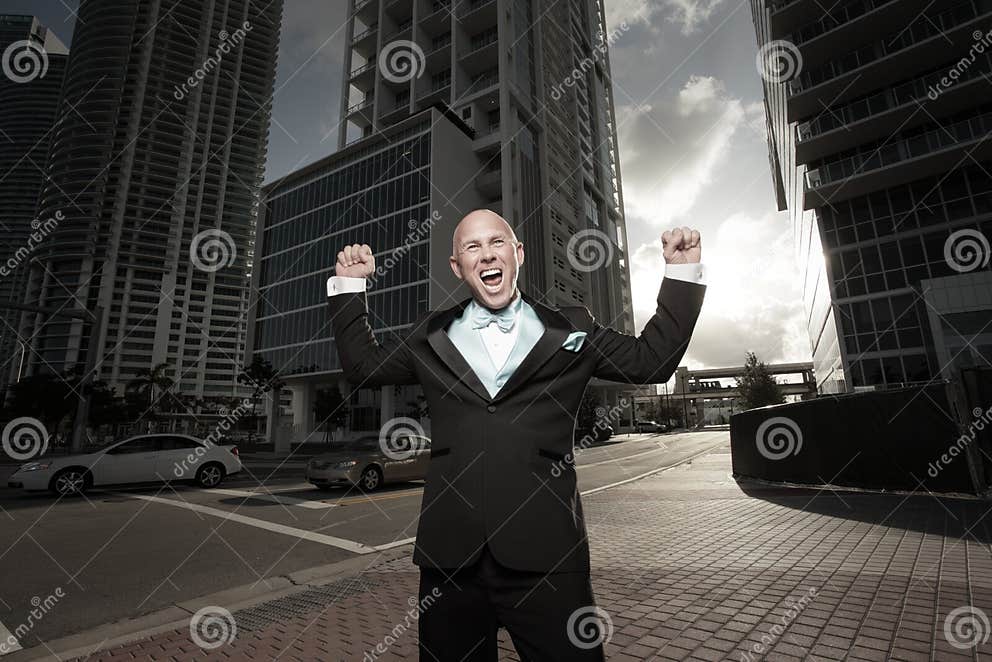 Victorious man stock image. Image of expression, setting - 11320203