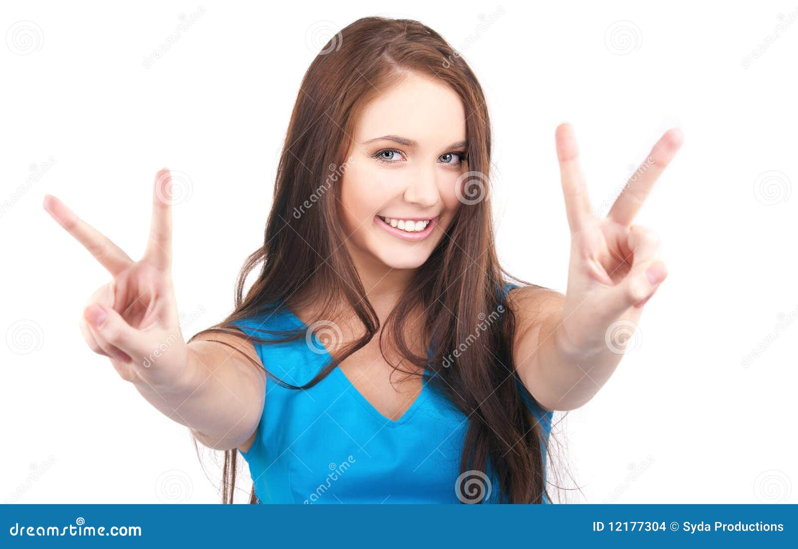 Victory stock photo. Image of happy, closeup, friendly - 12177304