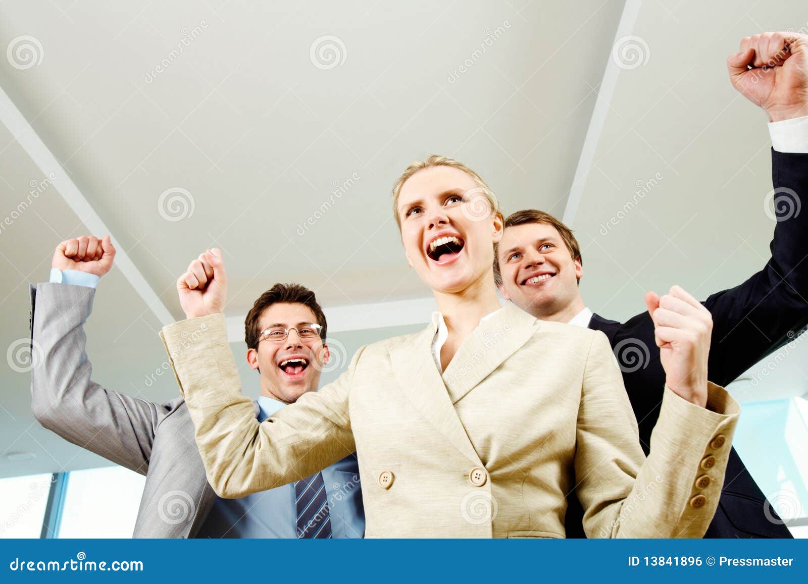 Victory stock photo. Image of cute, great, indoor, businessperson ...